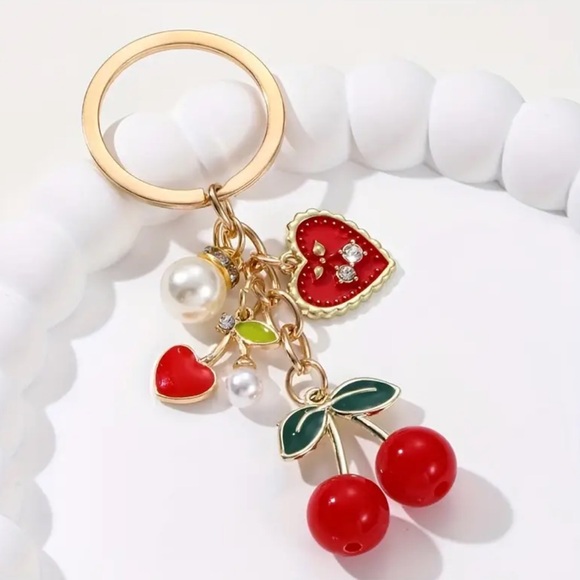 Accessories | New Cherry Bag Charm Keychain | Poshmark